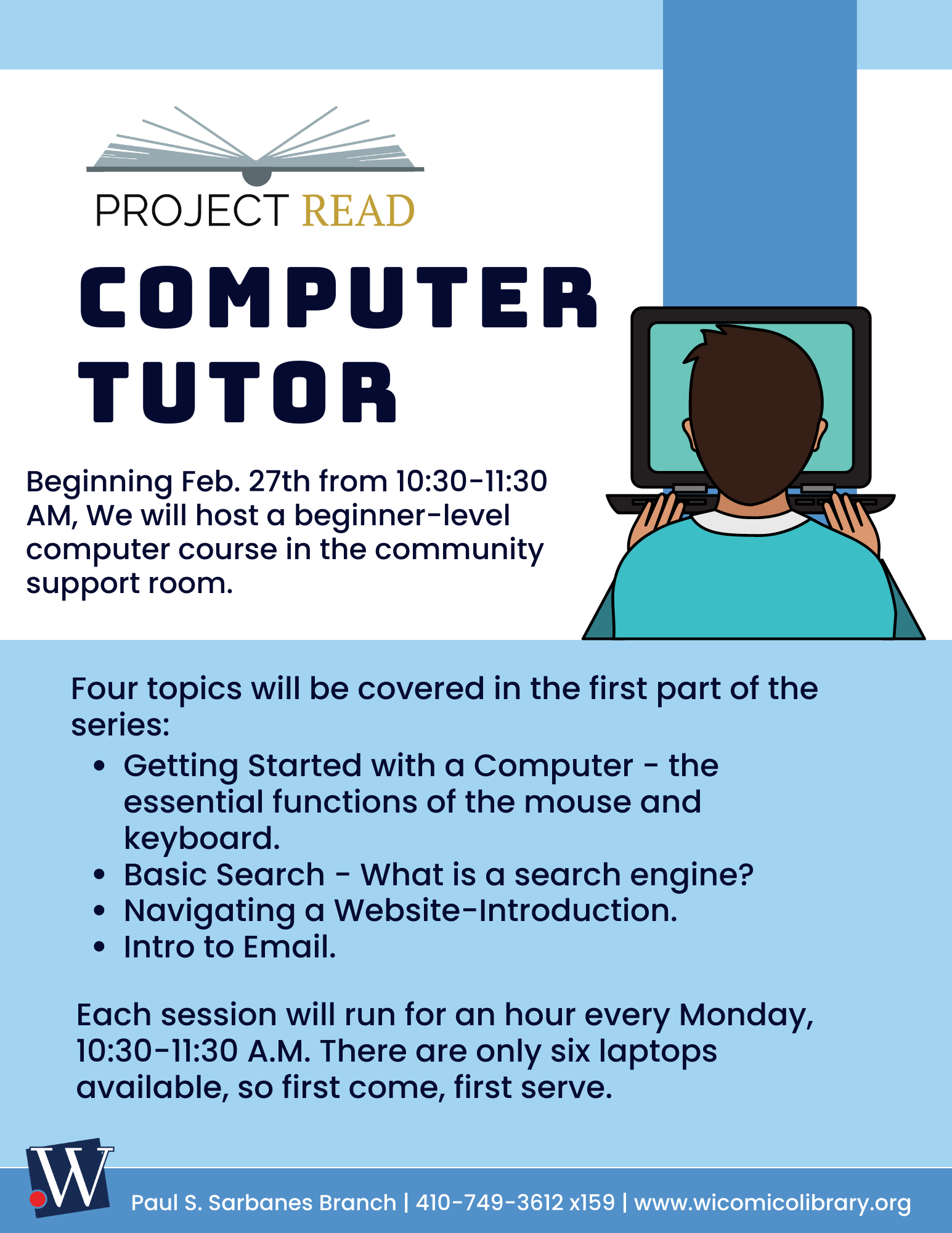 Computer Tutor | Wicomico Public Libraries
